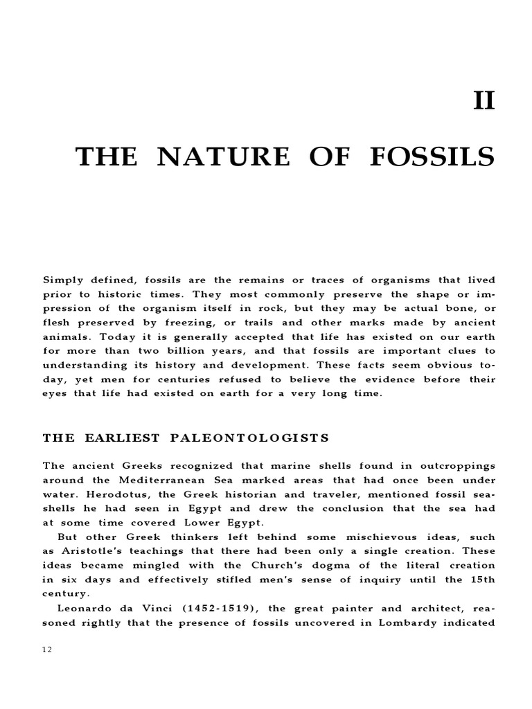 The Nature of Fossils Types | PDF | Fossil | Earth Sciences