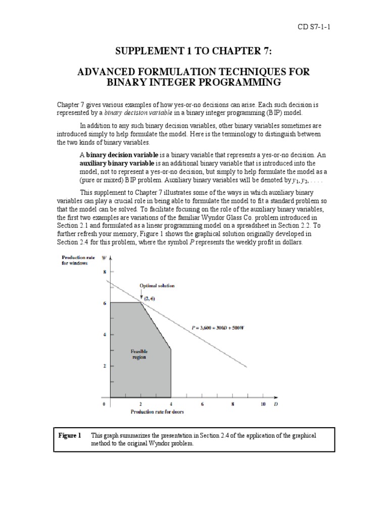 Chapter 7 Supplement 1 PDF | PDF | Linear Programming | Teaching ...