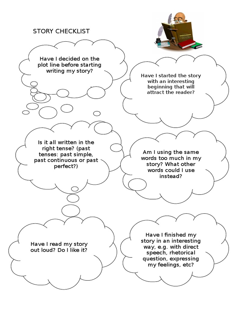 Story Checklist: Have I Started The Story With An Interesting Beginning ...