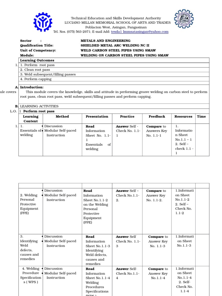 Session Plan | PDF | Welding | Construction