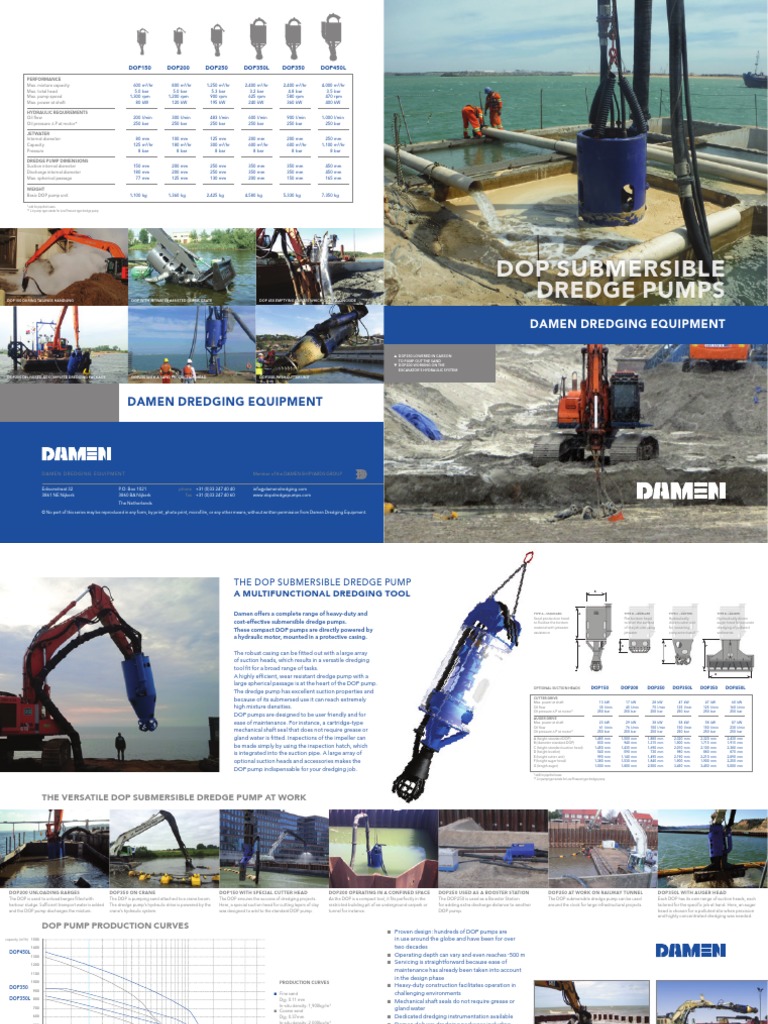 Brochure Damen DOP Pump 07 2015 | PDF | Dredging | Pump