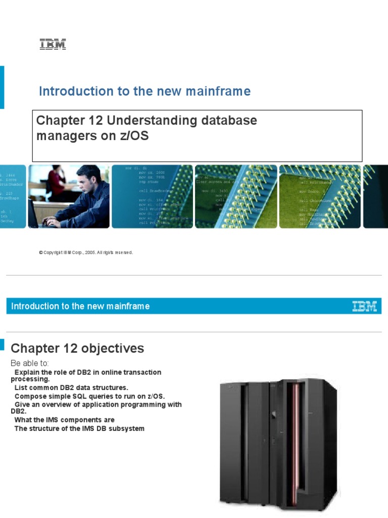 Introduction To The New Mainframe: Chapter 12 Understanding Database ...