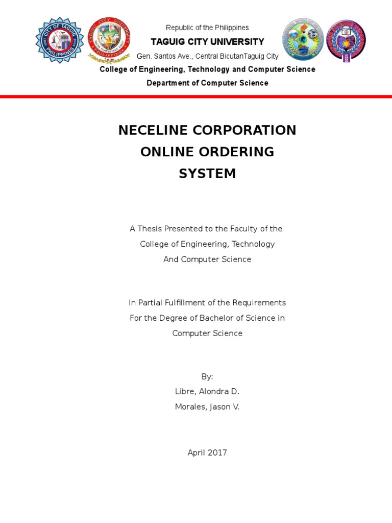 Online Ordering System Pdf