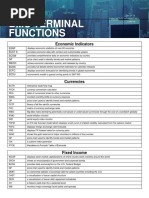 Bloomberg Quick Codes Sheet | PDF | Stock Market | Bloomberg L.P.