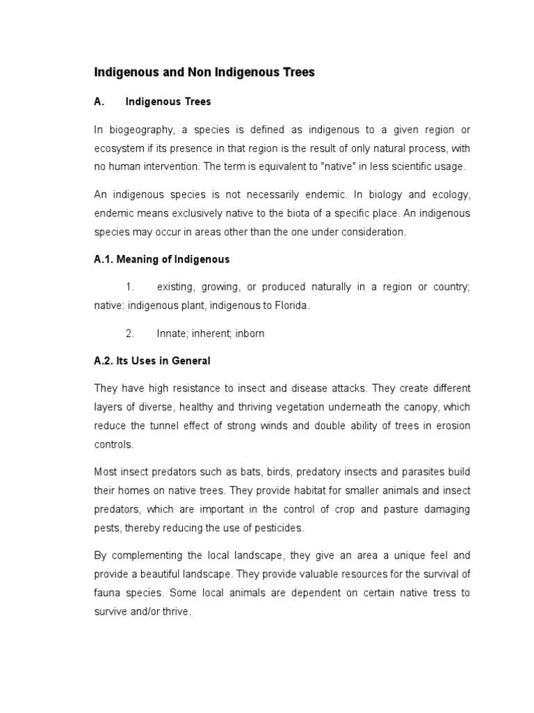 Indigenous Trees of the Philippines | PDF | Trees | Plants