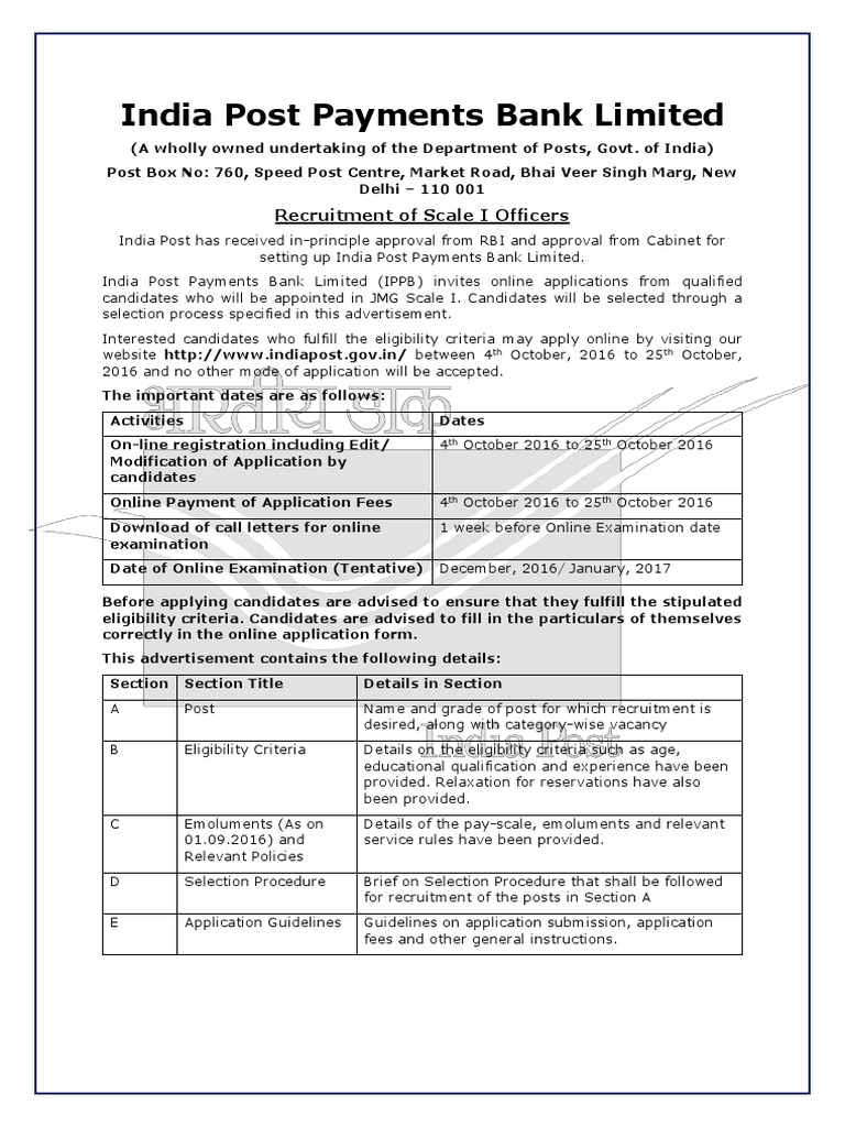India Post Payments Bank PDF | PDF | Test (Assessment) | Disability