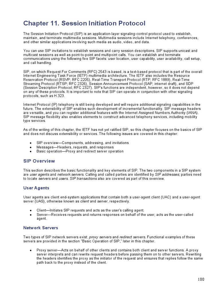 An Introduction to the Session Initiation Protocol (SIP): Components, Messages, and Basic ...