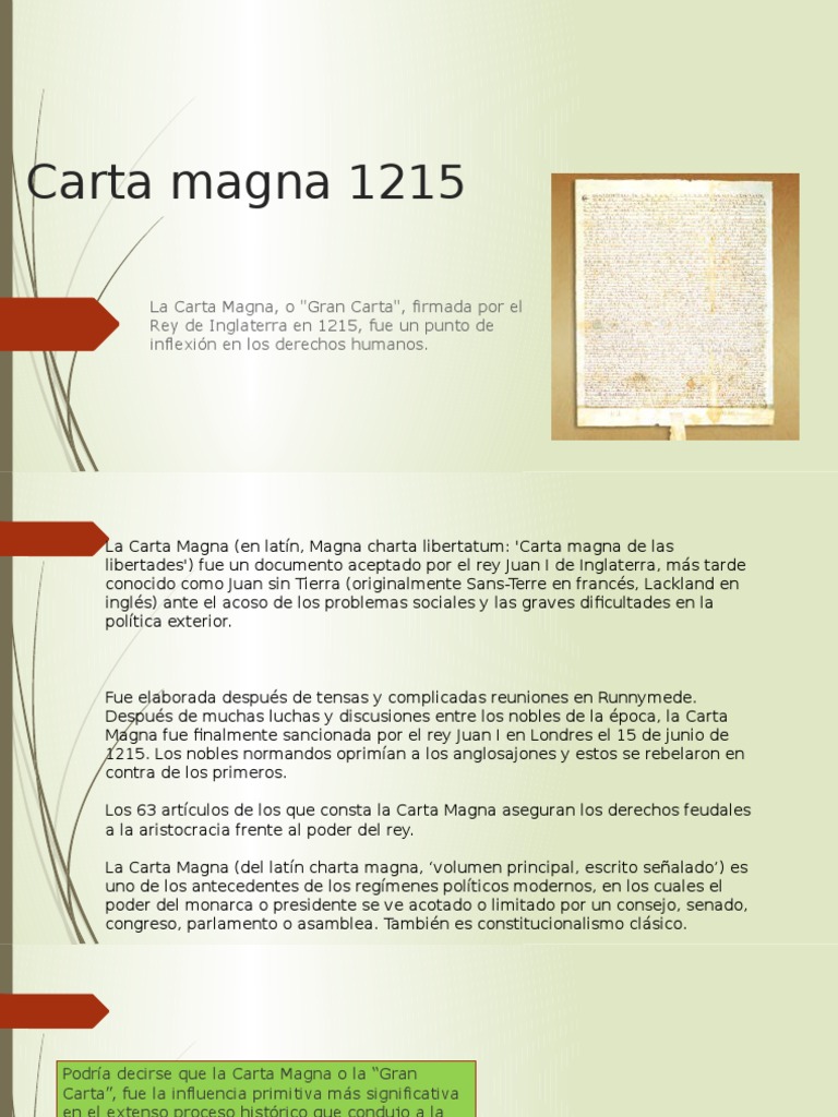 Carta Magna 1215 | PDF | Carta Magna | Formas de gobierno