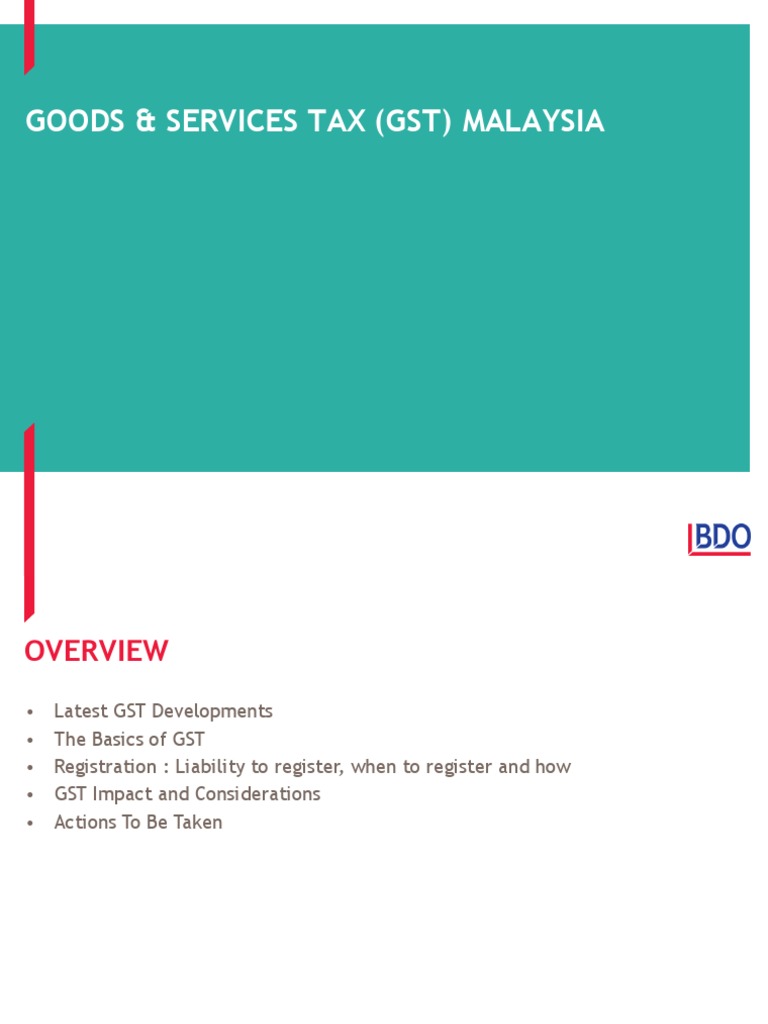 Intro To GST PDF | PDF