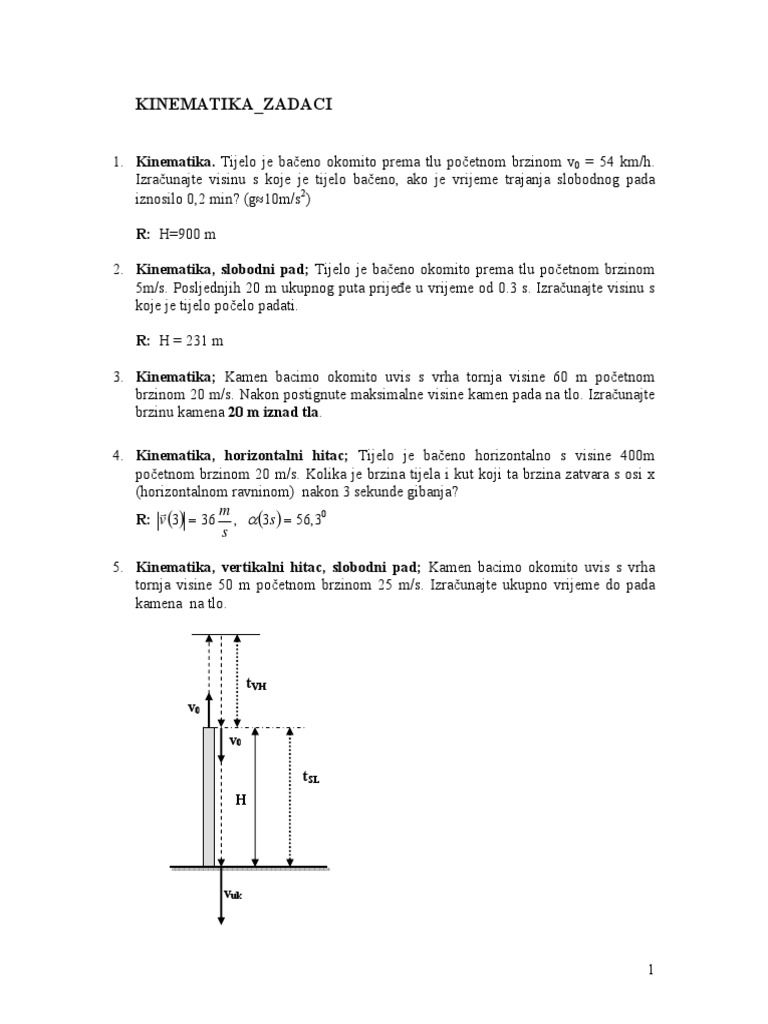 F1 Dinamika Zadaci PDF | PDF