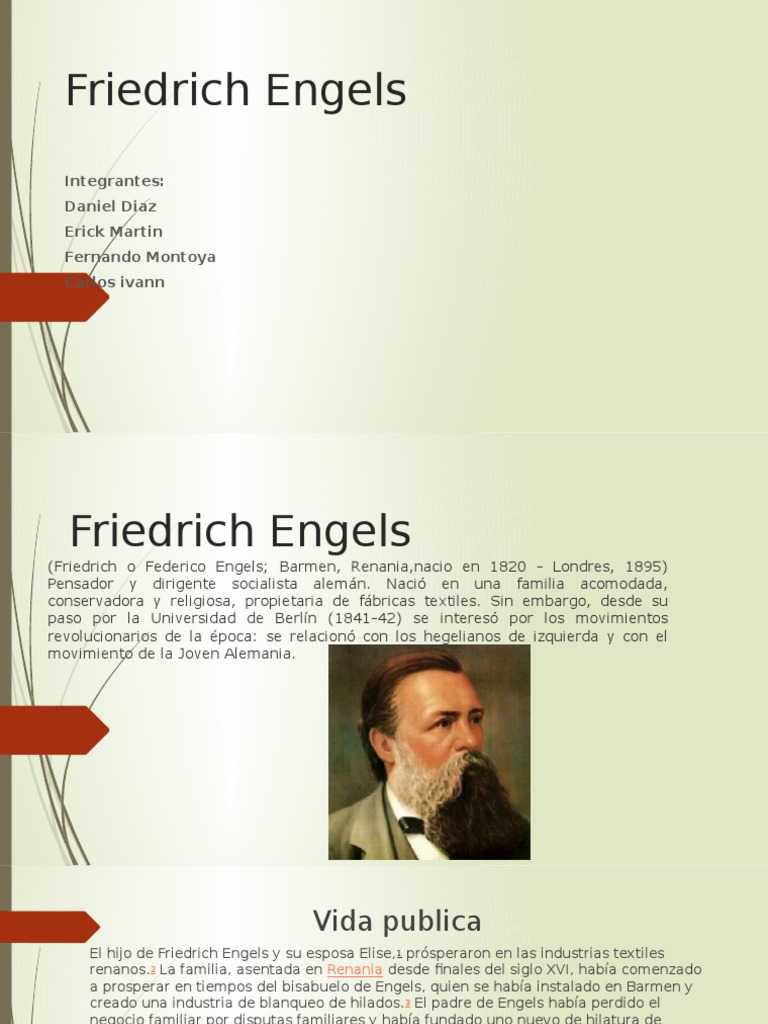Friedrich Engels | PDF | Friedrich Engels | Karl Marx