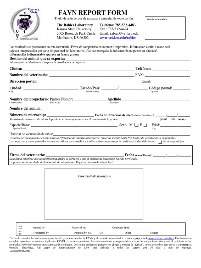 FAVN Report Form Con Lista de Chequeo | PDF | Informática y tecnología ...