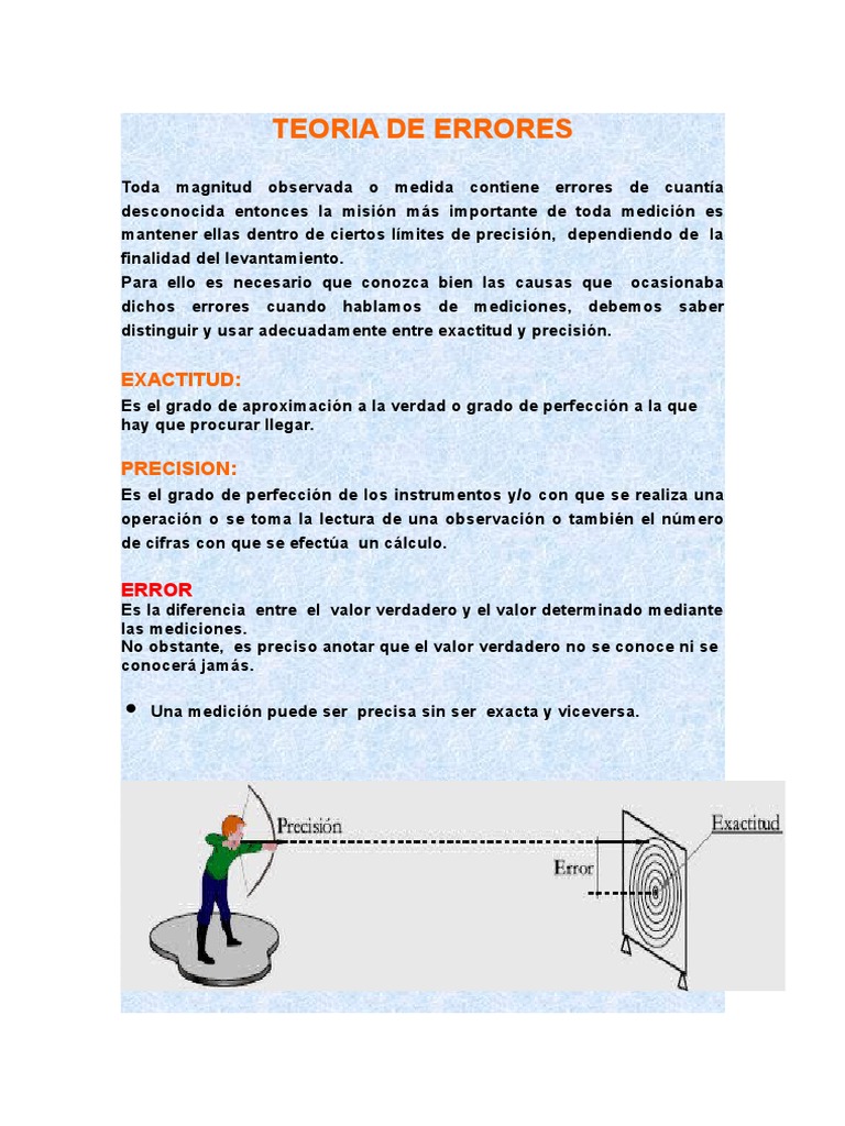 Teoria de Errores | PDF | Medición | Cantidad