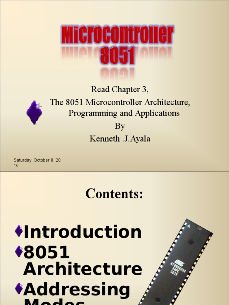Read Chapter 3, The 8051 Microcontroller Architecture, Programming and ...