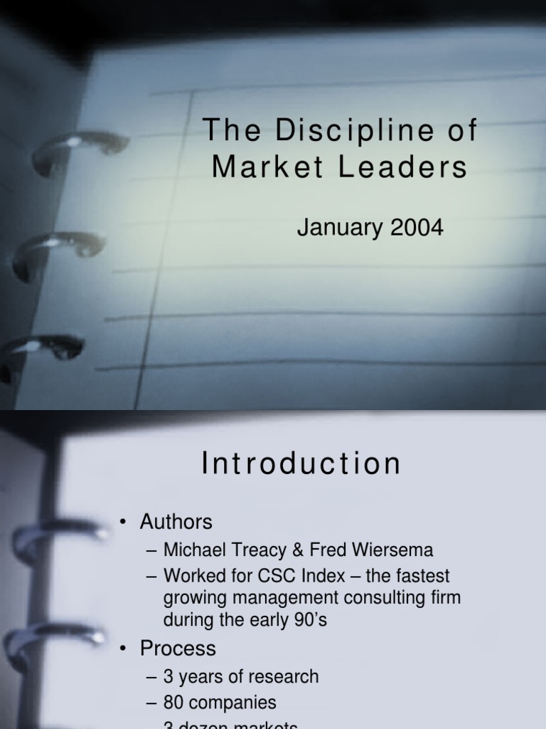 The Discipline of Market Leaders1 | PDF | Leadership | Business Economics