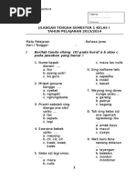 Kelas 1 Bahasa Jawa Kurikulum Merdeka | PDF