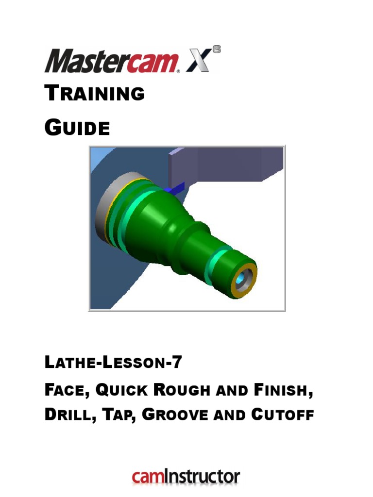 Mastercam Lathe Lesson 7 CAMInstructor | PDF | Machine Tool | Icon ...