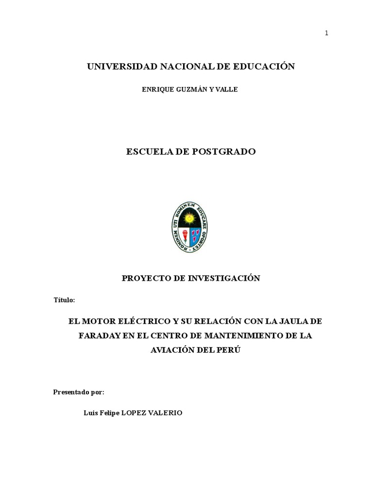 Proyecto Inves - Faraday - 2016 | PDF
