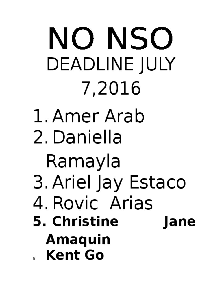 DEADLINE JULY 7-Requirements | PDF