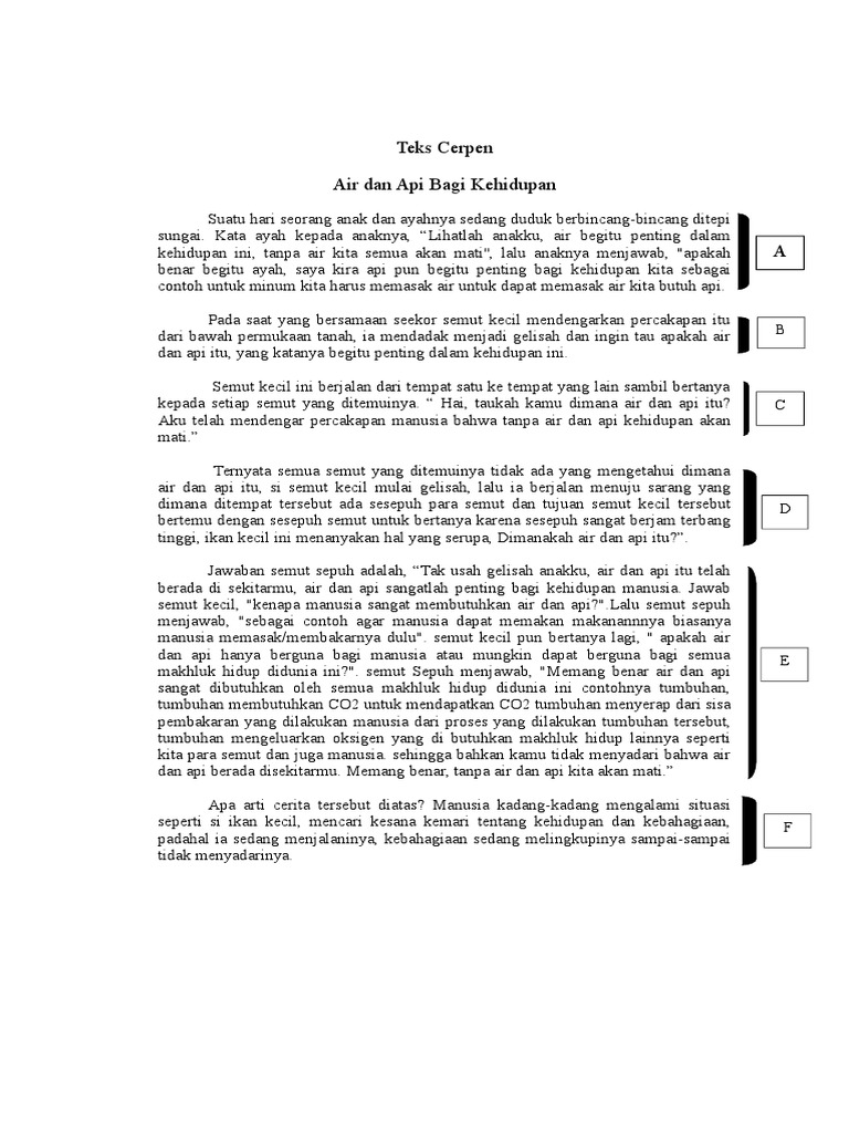 Air Dan API Bagi Kehidupan | PDF