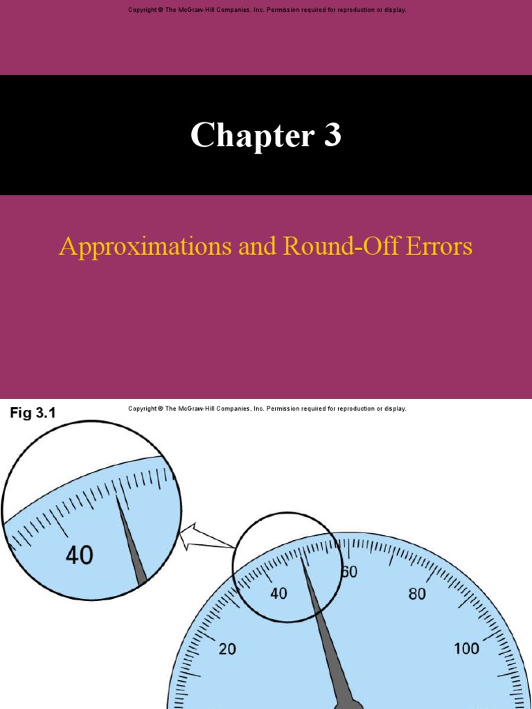 Approximations and Round-Off Errors | PDF