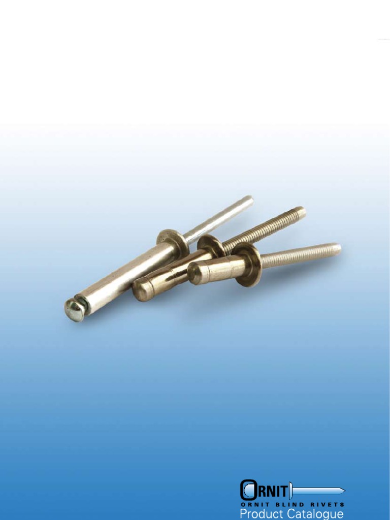 Ornit Blind Rivets Catalog February 2010 - All | PDF | Rivet | Screw