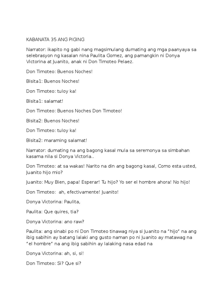 Kabanata 35 | PDF