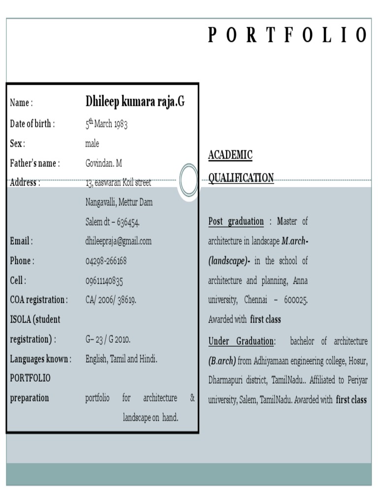 Portfolio | PDF | Technology & Engineering