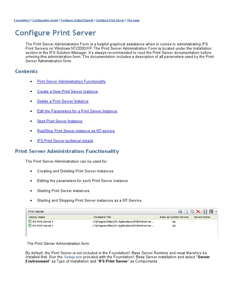 Configure Print Server V75SP5 | PDF | Computer File | Microsoft Windows