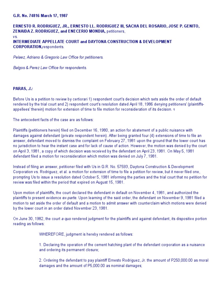 Rodriguez vs. IAC | PDF