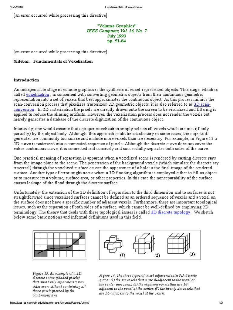 Fundamentals of Voxelization | PDF | Voxel | Rendering (Computer Graphics)