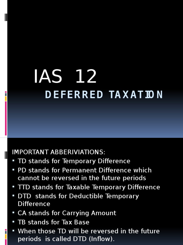 Ias. 11 | PDF | Deferred Tax | Accrual