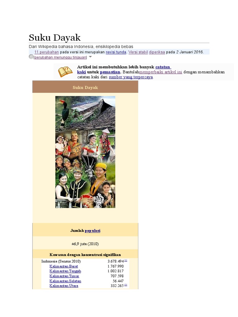 Sejarah Suku Dayak | PDF