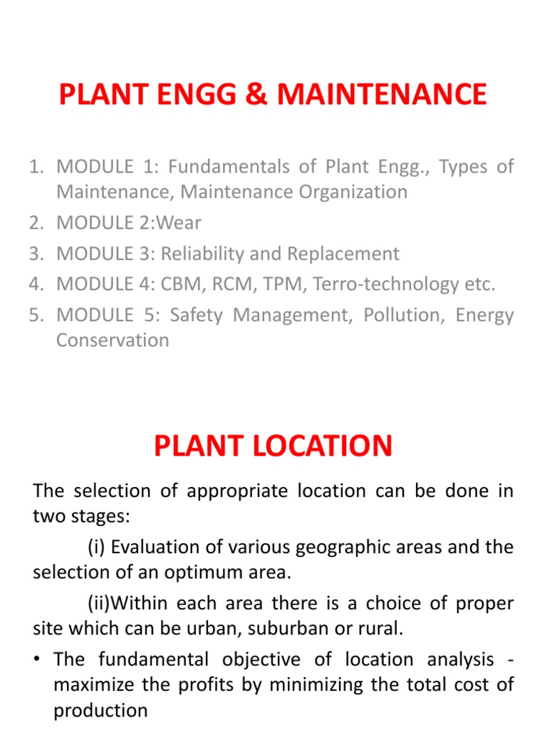 Plant Engineering & Maintenance Guide | PDF | Cost | Inventory