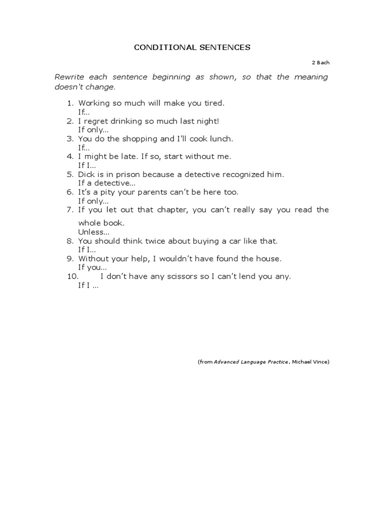 2 Bach Conditional Sentences | PDF | Linguistics | Semiotics