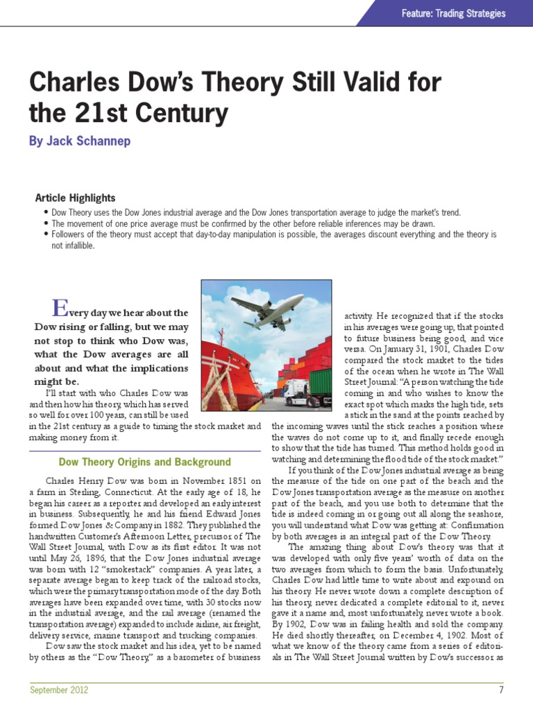Dow Theory: Timeless Trading Insights | PDF | Market Trend | Dow Jones ...