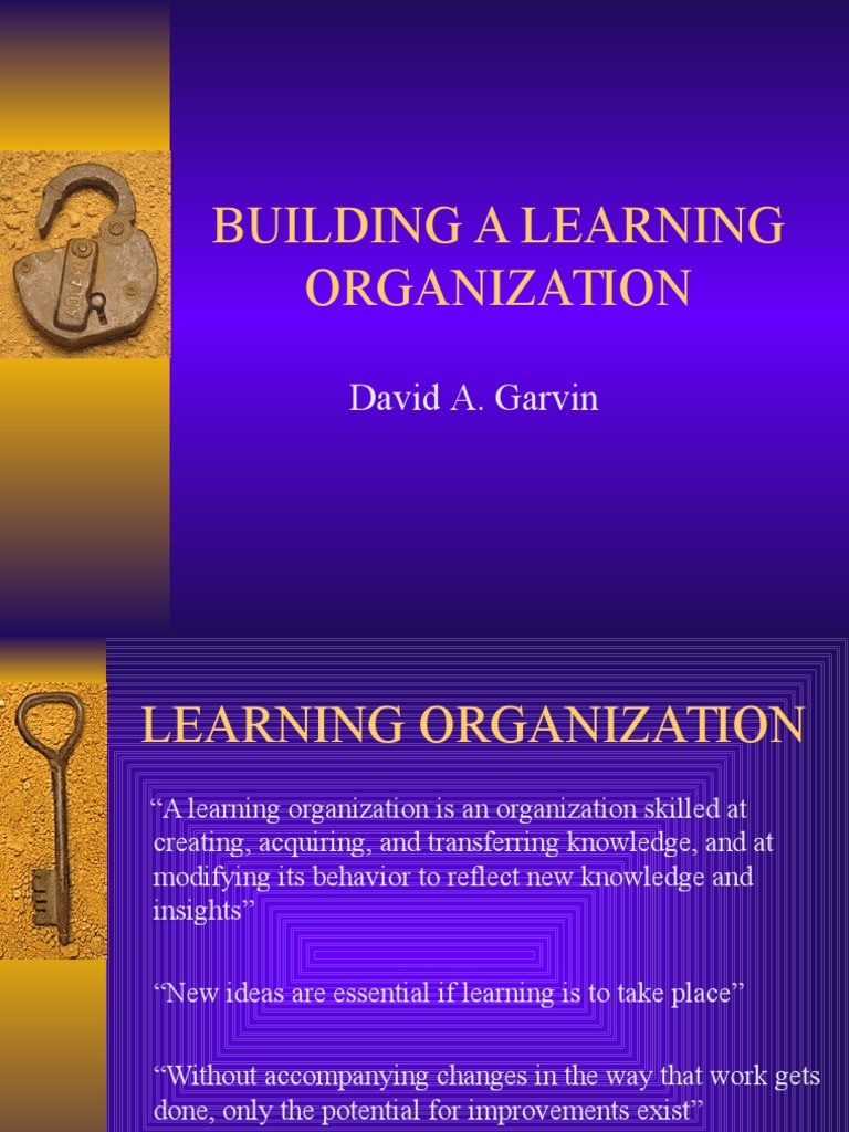 Building A Learning Organization | PDF | Experiment | Learning