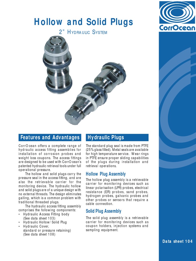 Hollow Solid Plug Assemblies | PDF | Electrical Connector ...