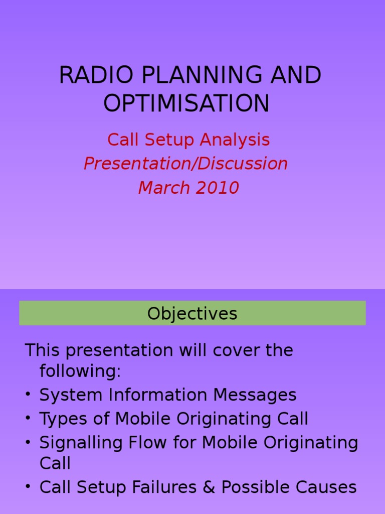 Call Setup Process and Failure Analysis | PDF | Telecommunications | Mobile Telecommunications