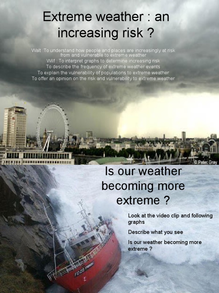 Extreme Weather Risk Vulnerability | PDF