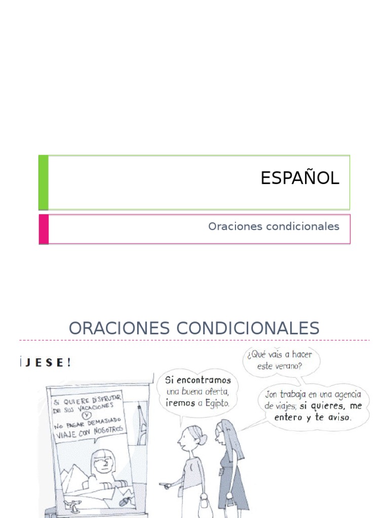 ESPAÑOL Oraciones Condicionales | PDF | Filosofía
