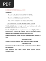 Mbinu Katika Tamthilia | PDF