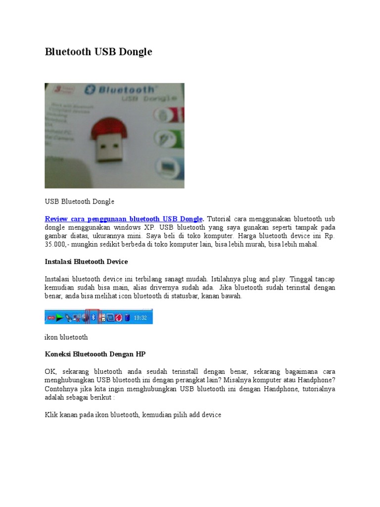 Setting Bluetooth USB Dongle Agar Bisa Kirim File Dari PC Ke HP Dan ...