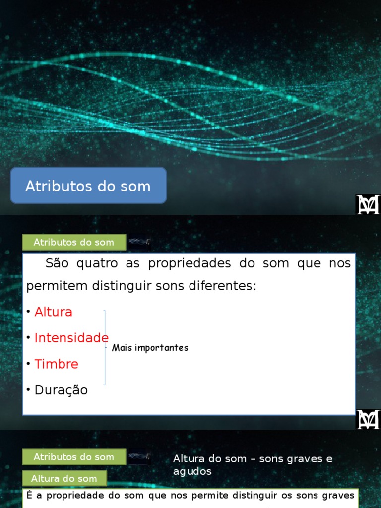 Som e Luz - 03 - Atributos Do Som | PDF | Instrumentos de corda | Som