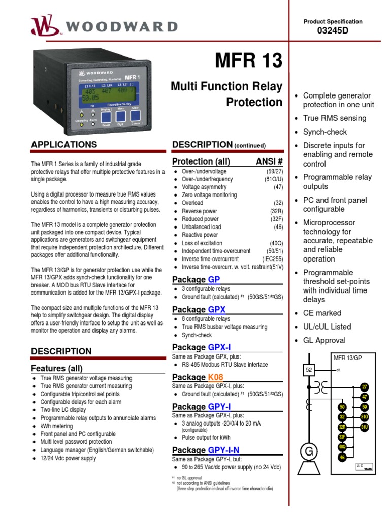 Multi Function Relay - 13 | Download Free PDF | Power Supply | Relay