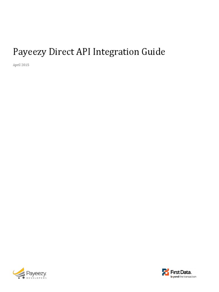 Payeezy Direct API Integration Guide: April 2015 | PDF | Application Programming Interface ...