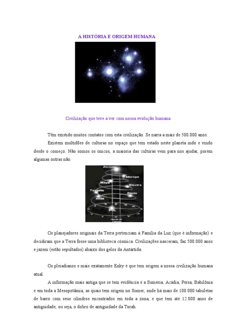 A História e Origem Humana | PDF | Humano | Terra