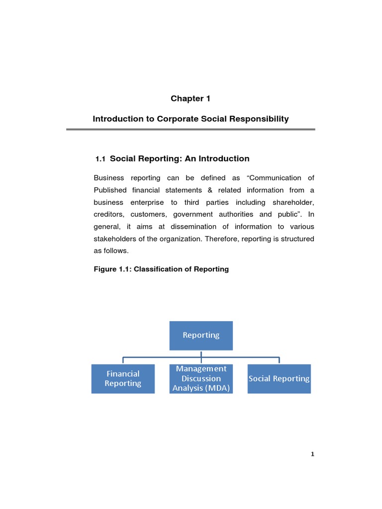 Introduction To Corporate Social Responsibility | PDF | Corporate ...