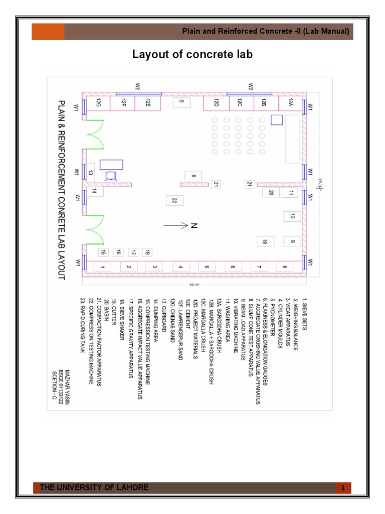 Layout of Concrete Lab | Download Free PDF | Strength Of Materials ...