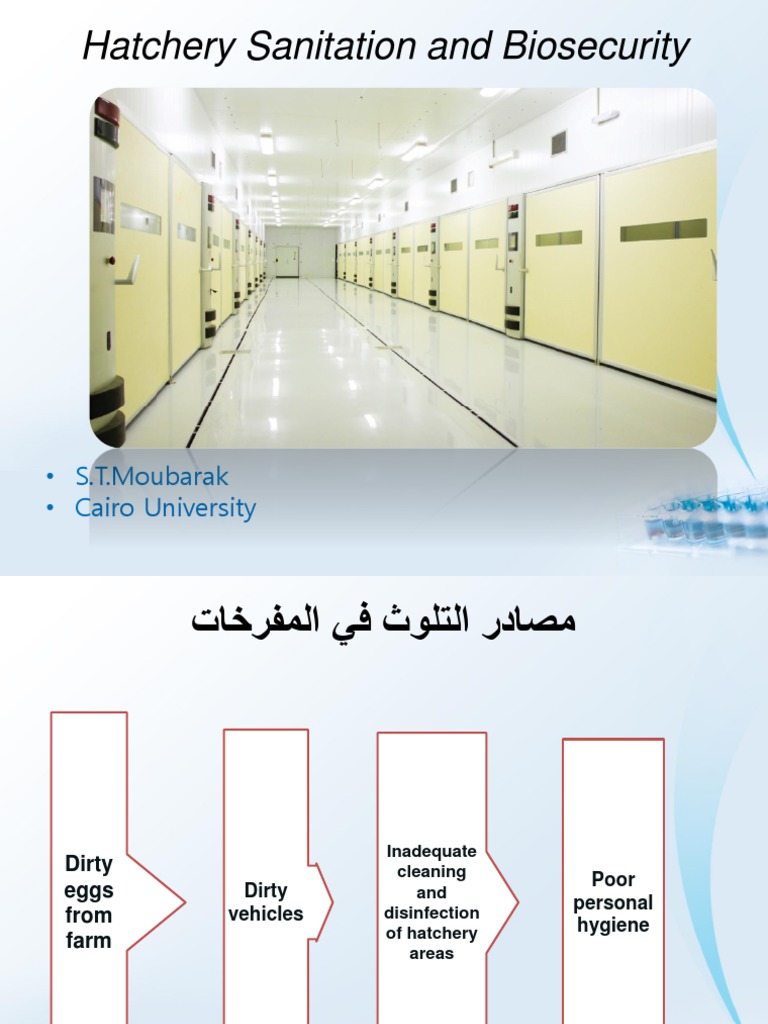 Hatchery Sanitation and Biosecurity Guide | PDF | Detergent | Surfactant